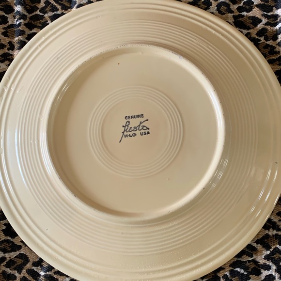 Fiestaware | Dining | Vintage Fiesta Ware Cream 2 Chop Plate | Poshmark